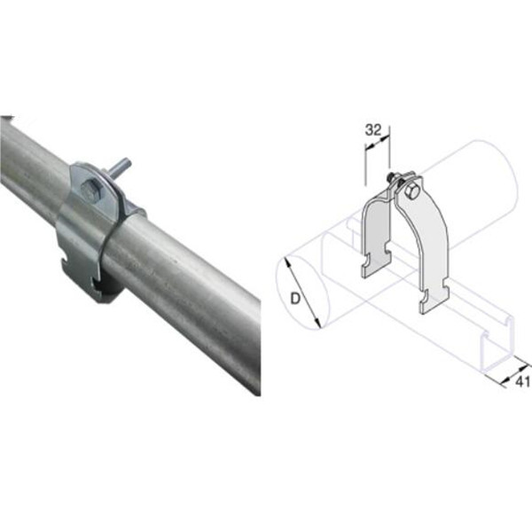 4‘’ electrical galvanized strut pipe clamp from China manufacturer ...